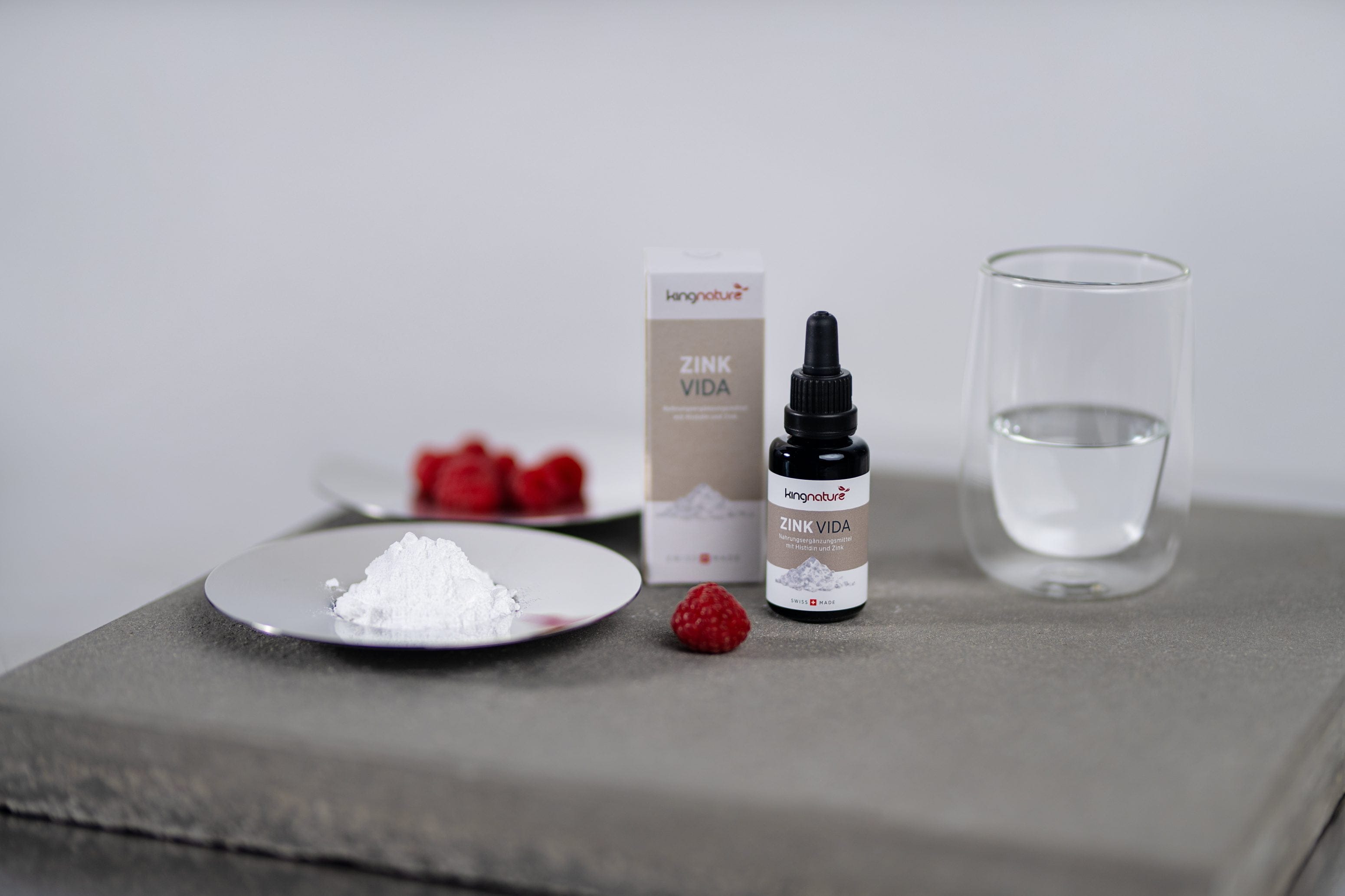 Zinc drops with high bioavailability: Zinc Vida by kingnature.